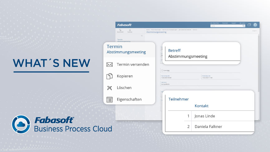 Send meeting invitations straight from the cloud | Fabasoft